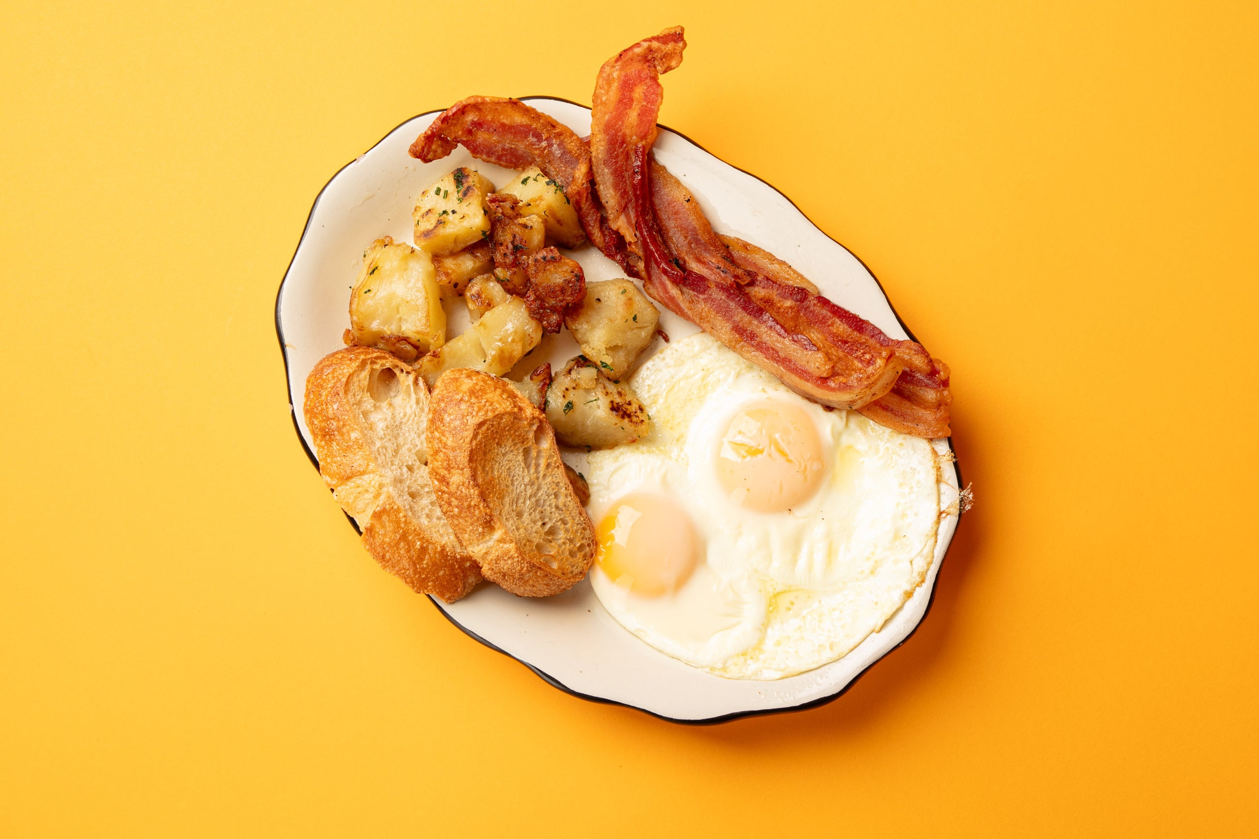 Bacon And Eggs On A Plate